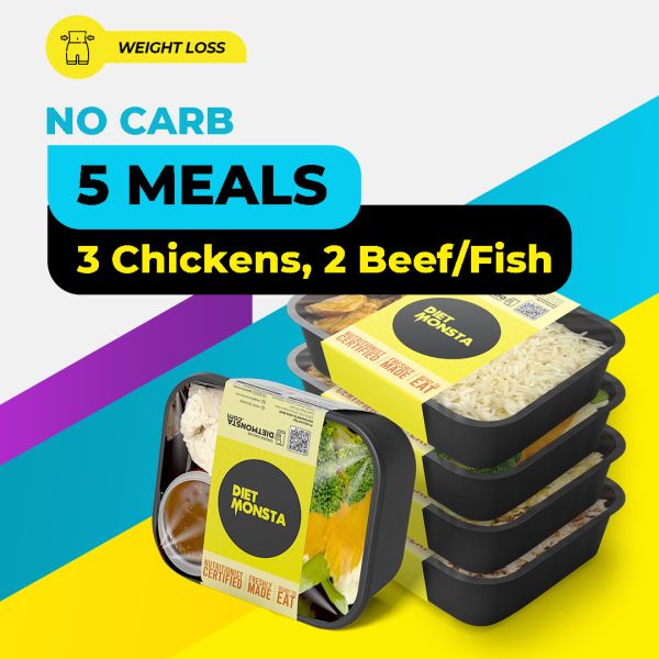 5 Meals No Carb (3 Chickens, 2 Beef/Fish) | Dietmonsta